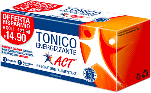 Tonico Energizzante Act 12 flaconcini | SuperFarma